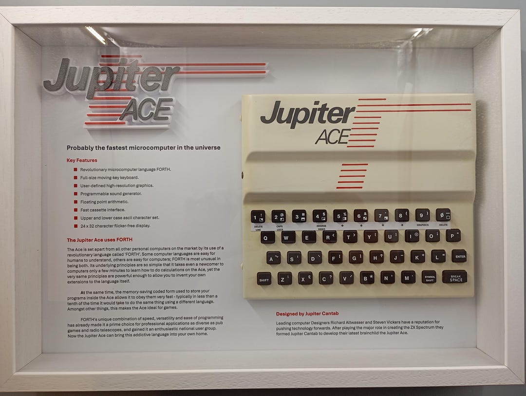 Vintage Jupiter Ace in 3D Shadow Box Frame – Collector’s Display Piece ...