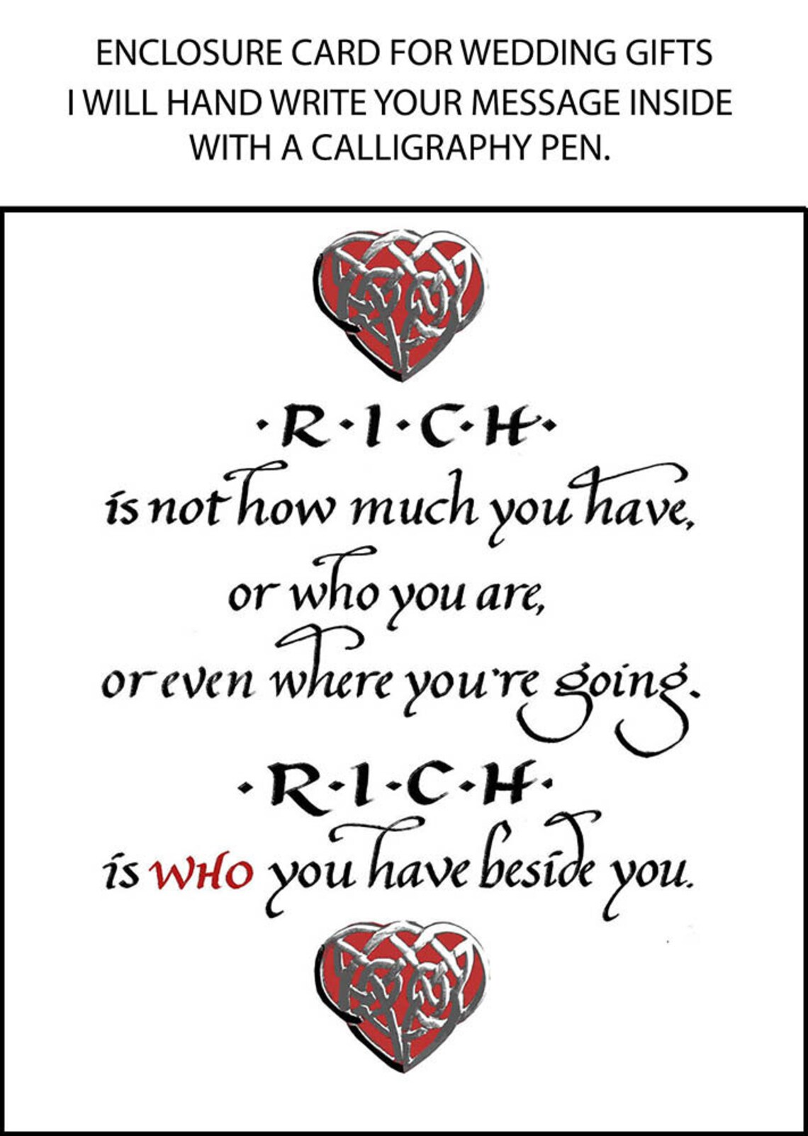 Custom Irish Celtic Wedding Blessing Gift, FREE Personalizing. My ...