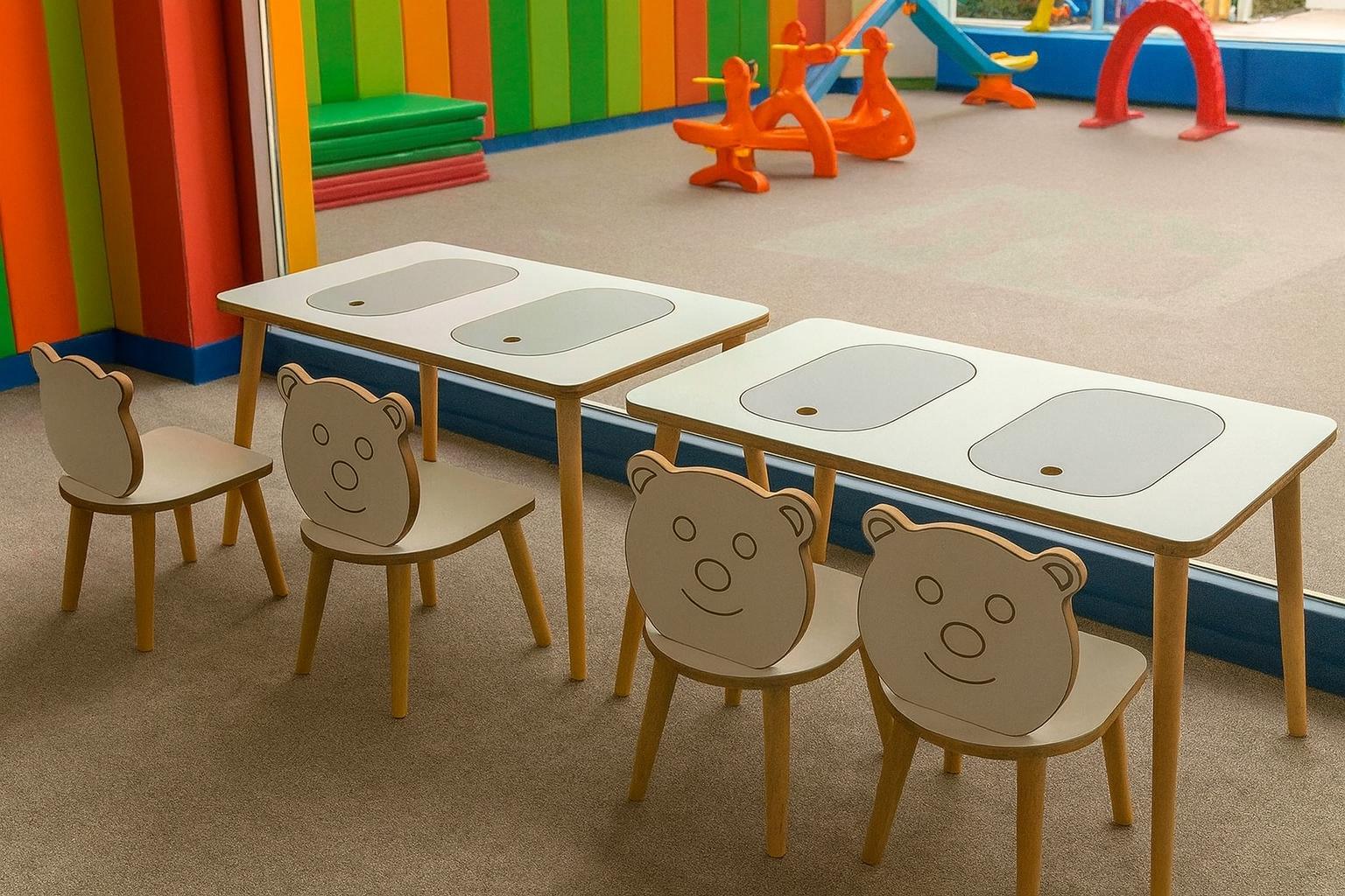 Montessori Kids Table and Chair Set | Wooden Toddler Desk and Chair ...