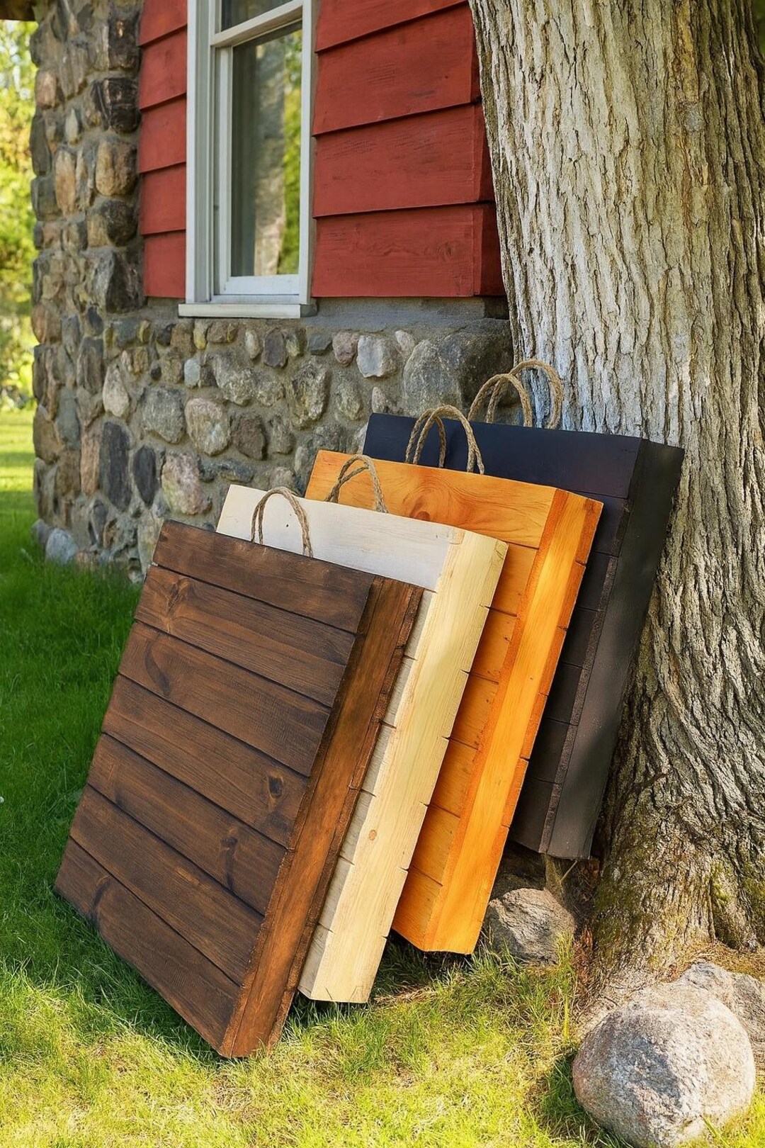 Handmade Folding Wooden Boho Table – Rustic Portable Picnic Table ...