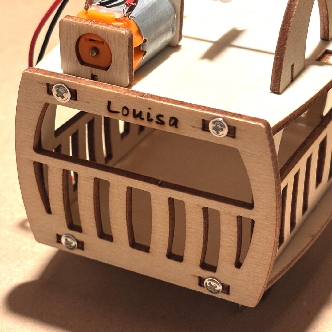 Personalized DIY STEM Wooden Cable Car Kit With Motor – Name on Gondola ...