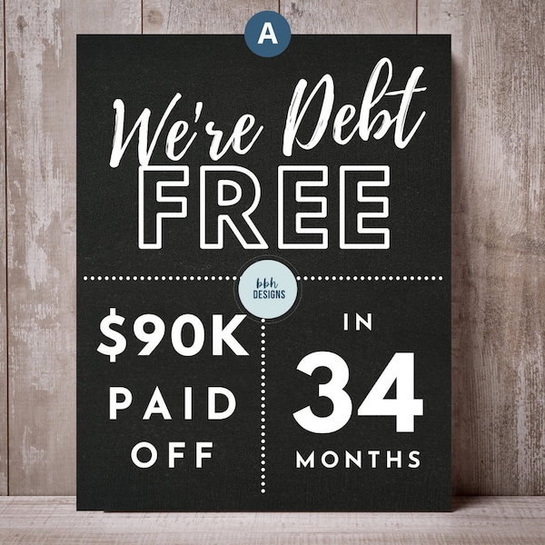 Debt Free - Etsy