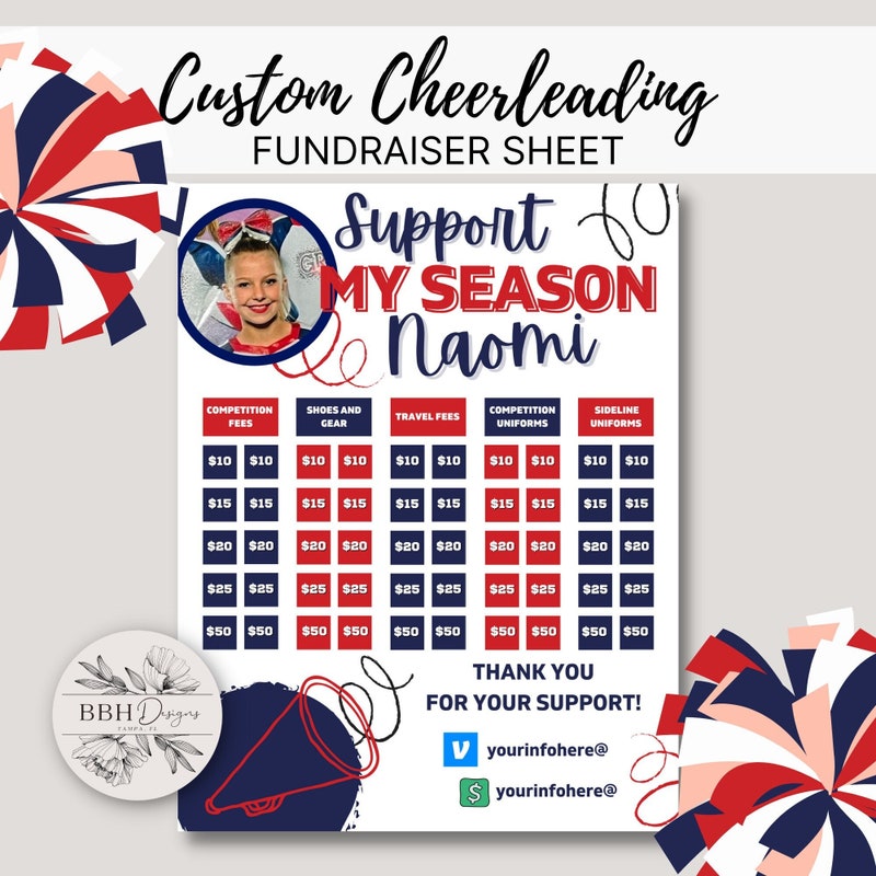 Cheer Sponsor Template - Etsy