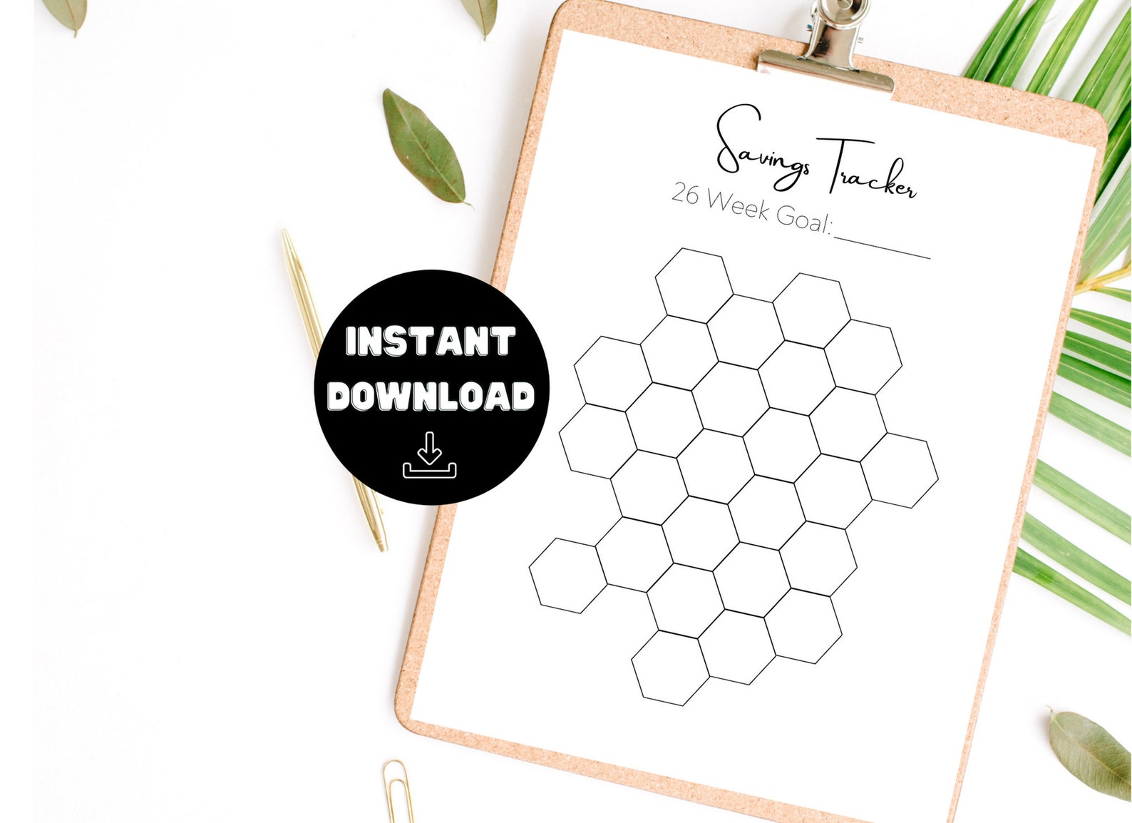 26 Week Savings Tracker Printable: Savings Goal Challenge (digital ...