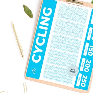 500 Bike Rides Tracker, Cycling, Exercise Goal, Happy Planner Inserts ...