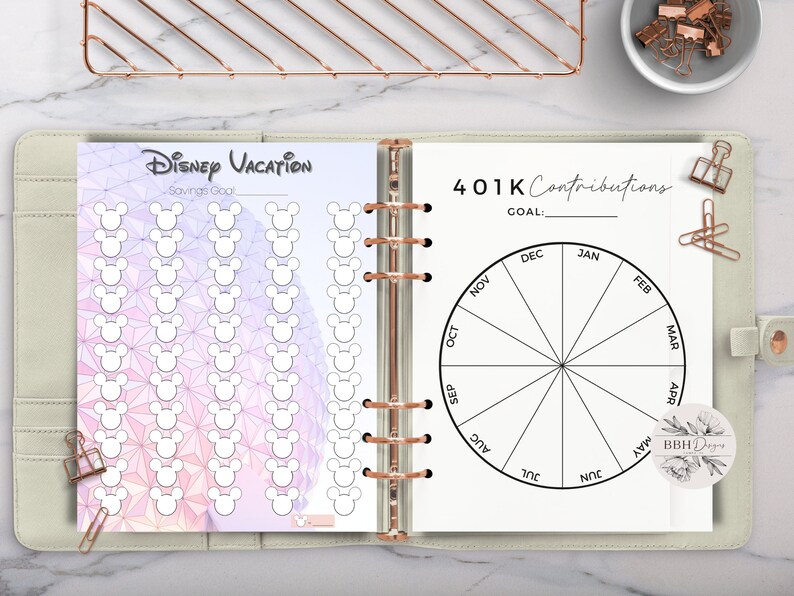Vacation Savings Tracker, Savings Goal Planner, Holiday Savings Tracker ...