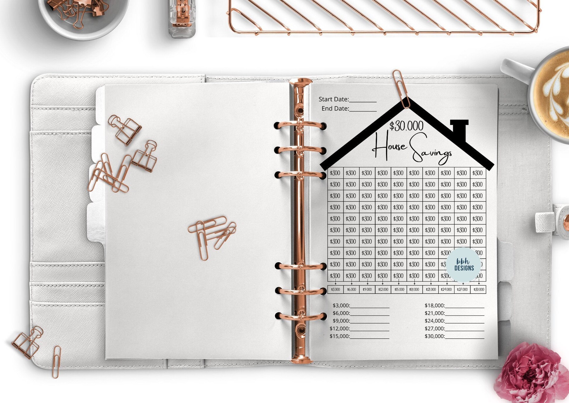 30k House Savings Tracker Printable Savings Goal New House | Etsy