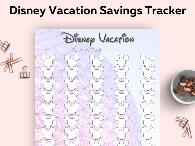 Vacation Savings Tracker, Savings Goal Planner, Holiday Savings Tracker ...