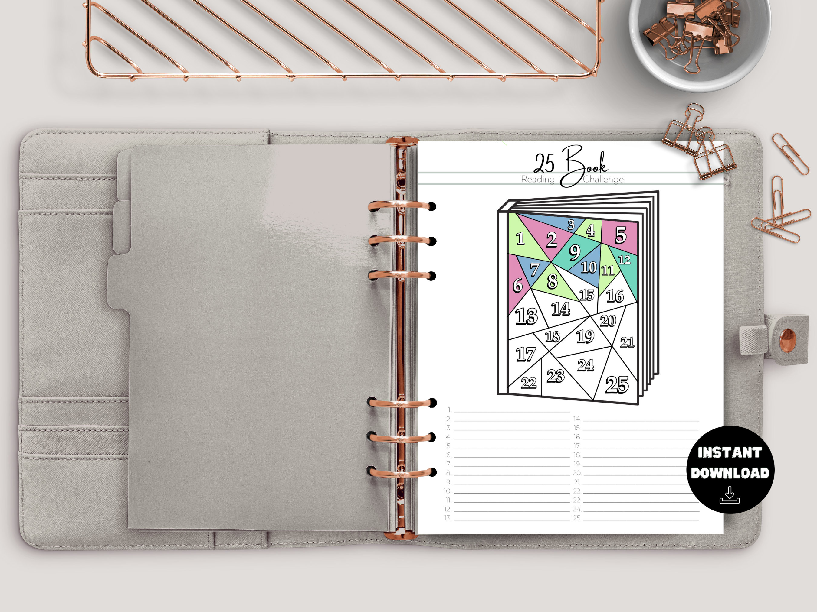 Fun 25 Book Reading Challenge Printable Inserts Summer - Etsy