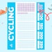500 Bike Rides Tracker, Cycling, Exercise Goal, Happy Planner Inserts ...