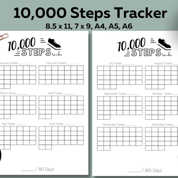 Step Log Printable - Etsy