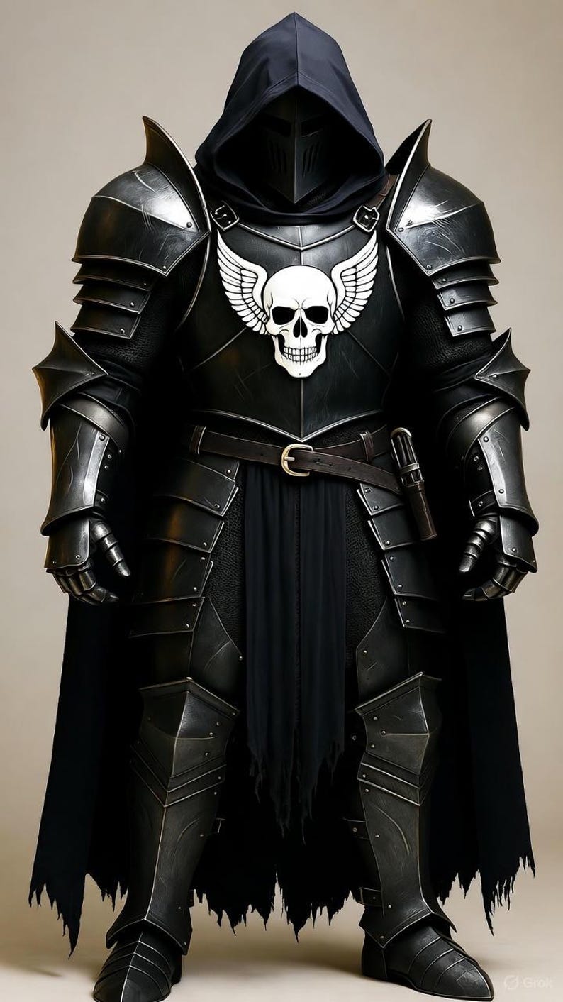 Dark Knight Armor Costume With Skull Chestplate | Gothic Medieval ...