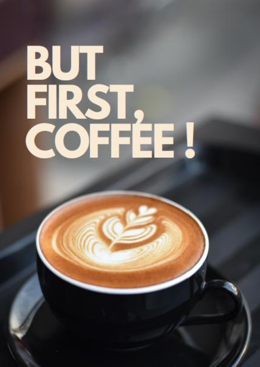 “but First, Coffee!” Poster – Decorative Poster for Kitchen, Office or ...