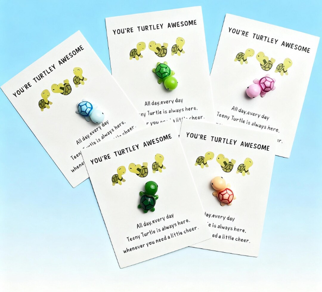 You’re Turtley Awesome Card | Cute Turtle Gift for Kids, Friendship ...