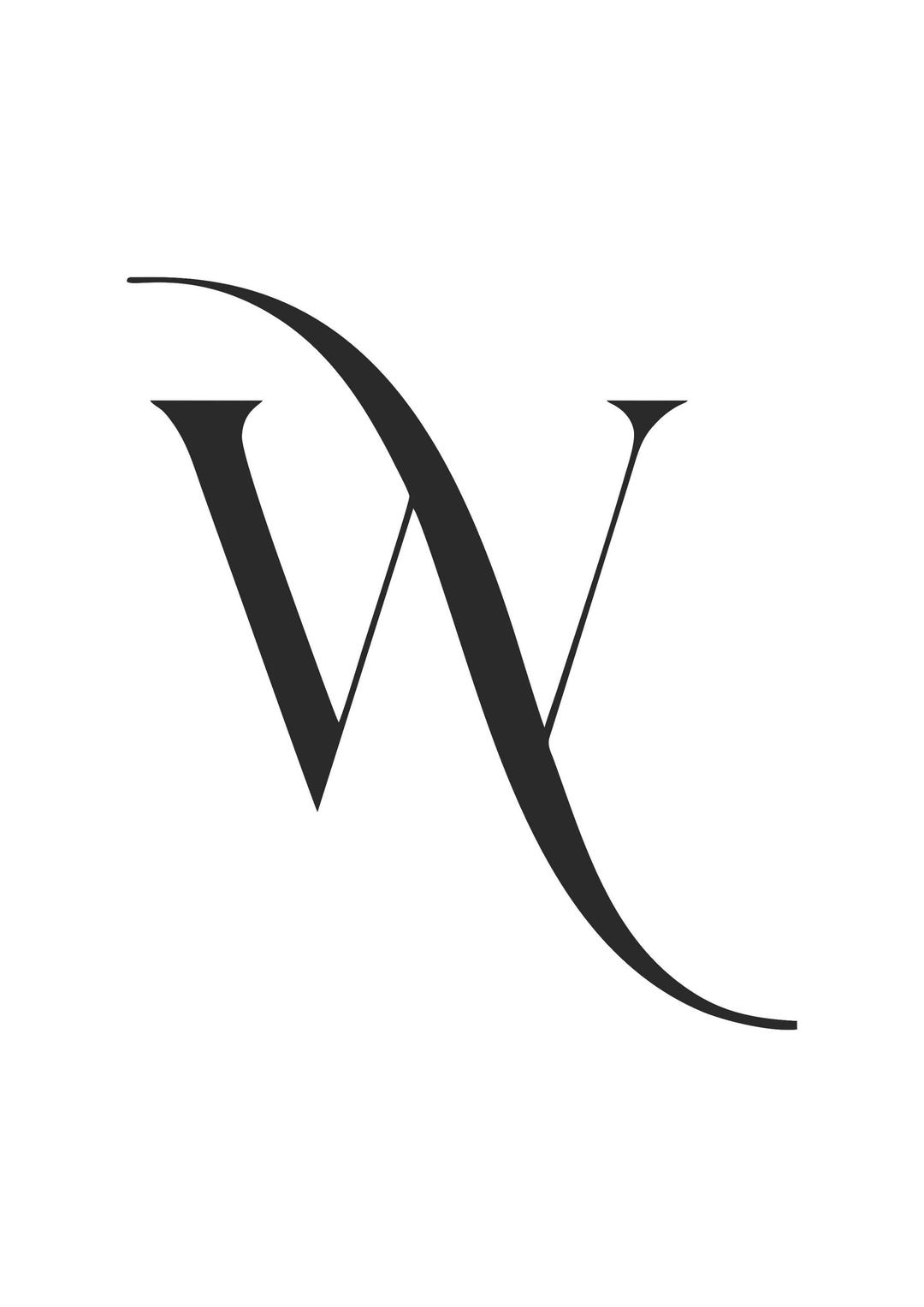 W Wedding Logo, Engagement Branding, Bridal Branding Couple Emblem ...