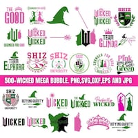 Wicked SVG Cut Files: Cricut & Silhouette, Shiz University (digital ...
