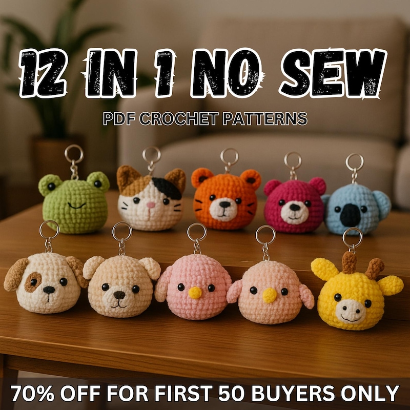 Handmade Crotchet Keychain - Etsy