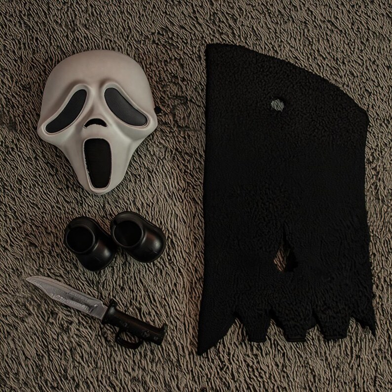 Labubu Horror Outfit Set – Creepy Cute Mask and Clothes for 6-inch ...