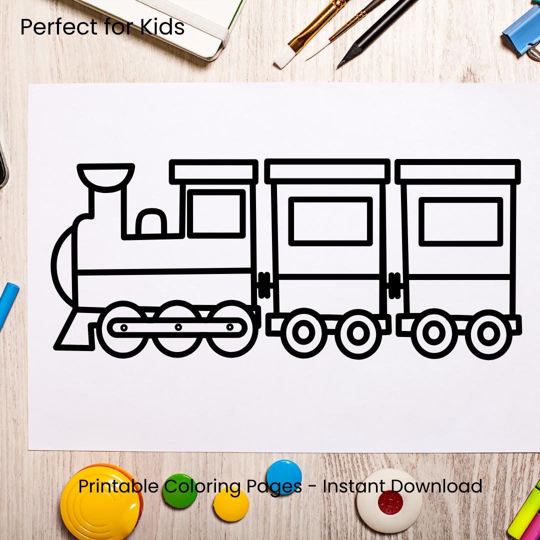 Vehicles Coloring Pages for Kids – Cars, Trucks, Planes & Trains ...