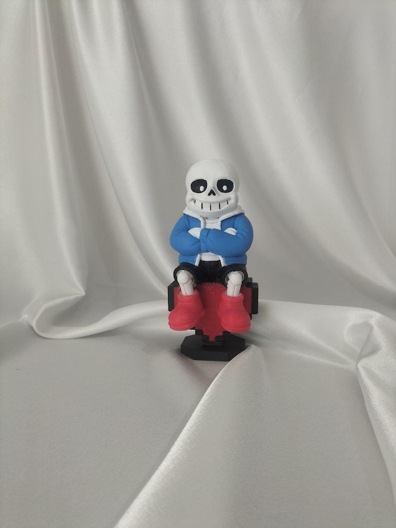 Undertale Sans SOUL Figure-sans Figure With Heart-detailed Hand-painted ...