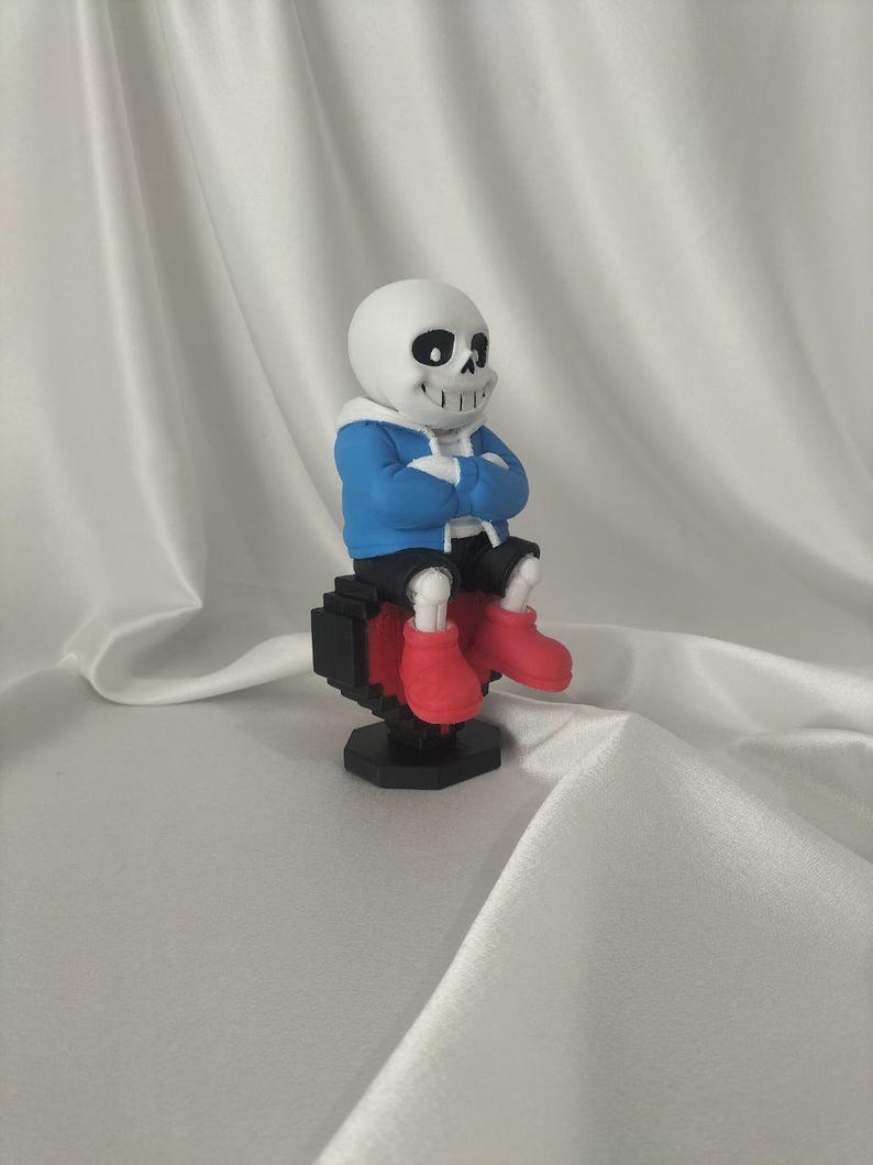 Undertale Sans SOUL Figure-sans Figure With Heart-detailed Hand-painted ...
