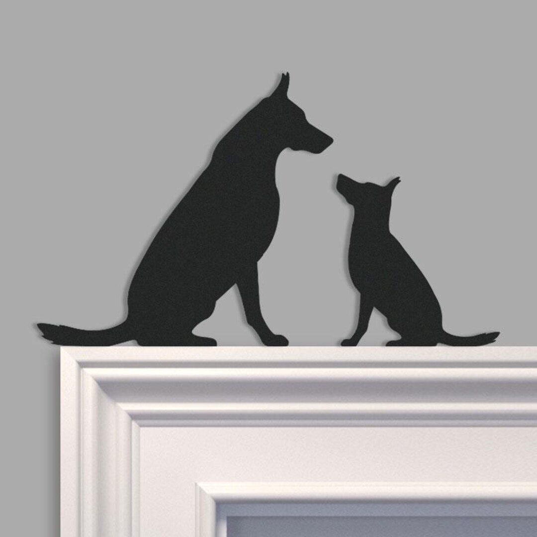 German Shepherd Set Metal Door Topper - Etsy