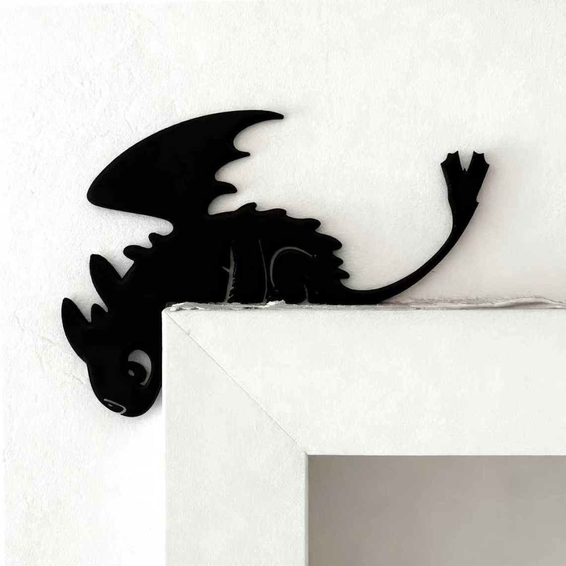 Toothless Dragon Metal Door Topper - Etsy