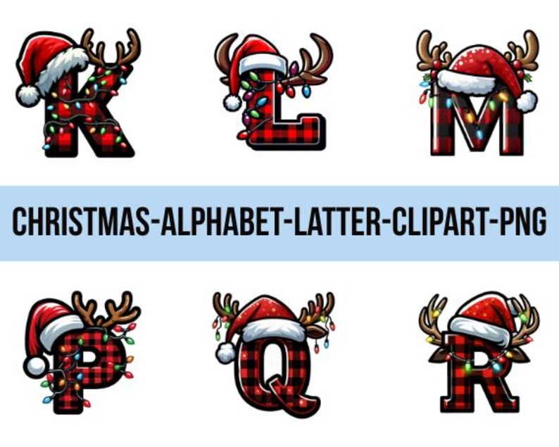 Christmas Alphabet Png, Merry Christmas Font Png, Christmas Letters ...