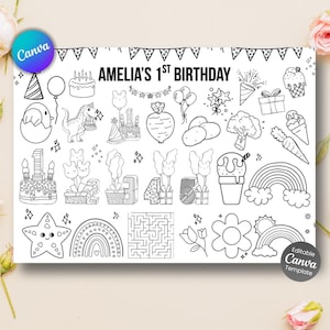 Christmas Activity Placemat: Gingerbread House Winter Coloring - Etsy