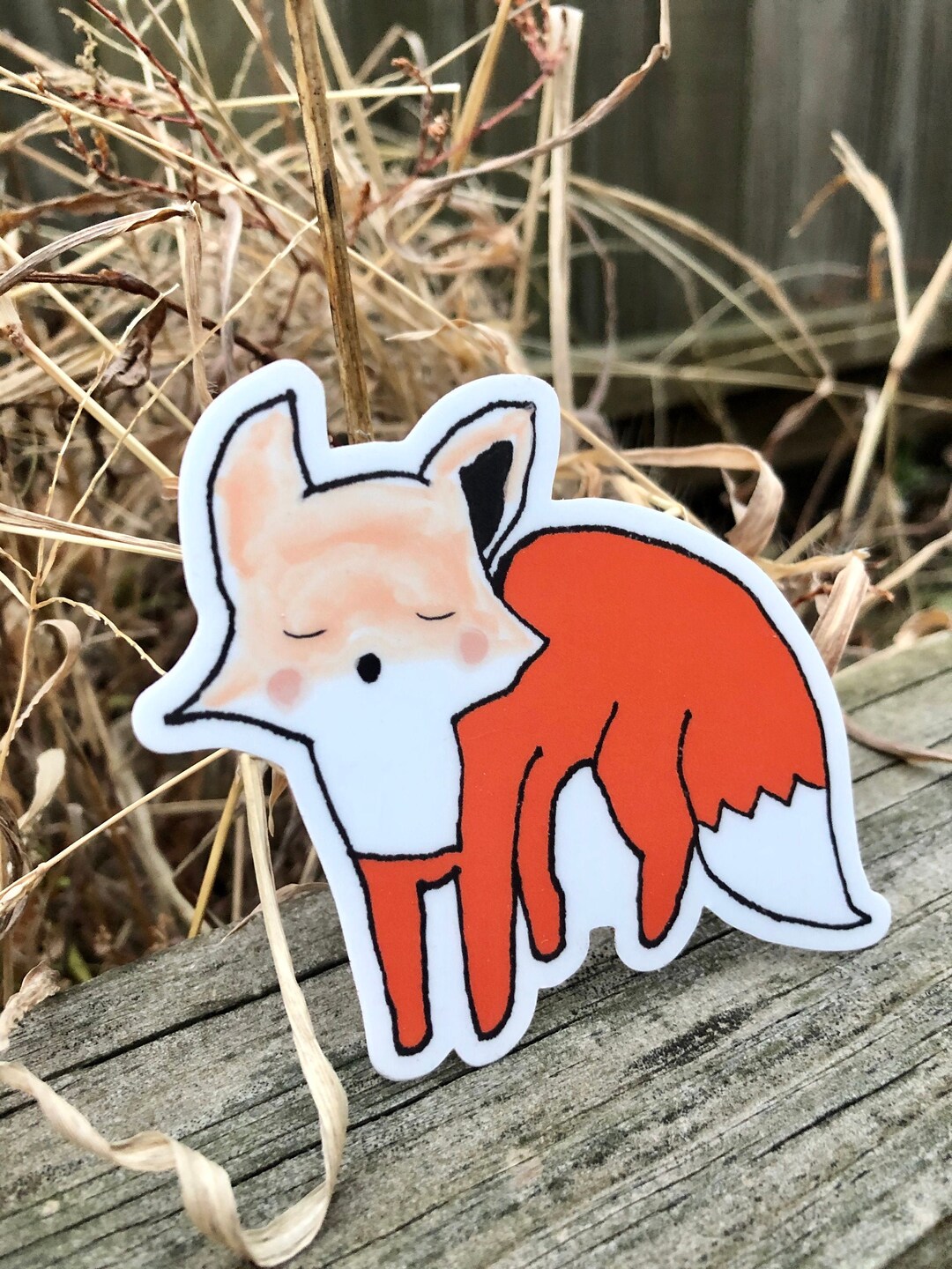 Baby Fox Sticker - Etsy