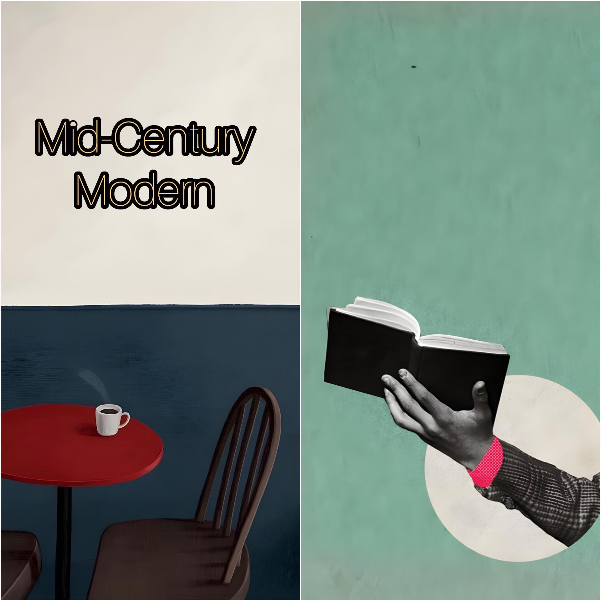 100+ PCS Mid Century Modern Wall Art Decor Bundle Mid Century Modern ...