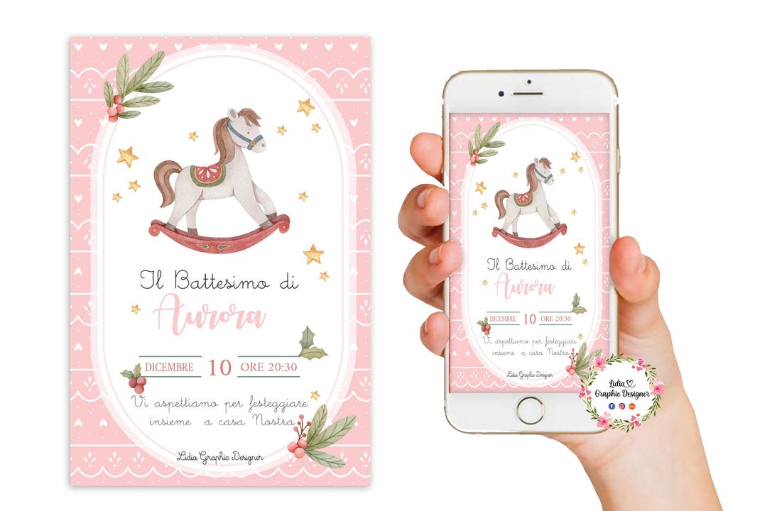 CHRISTMAS Party Invitation, Santa Claus, Birth, Baptism, Birthday ...