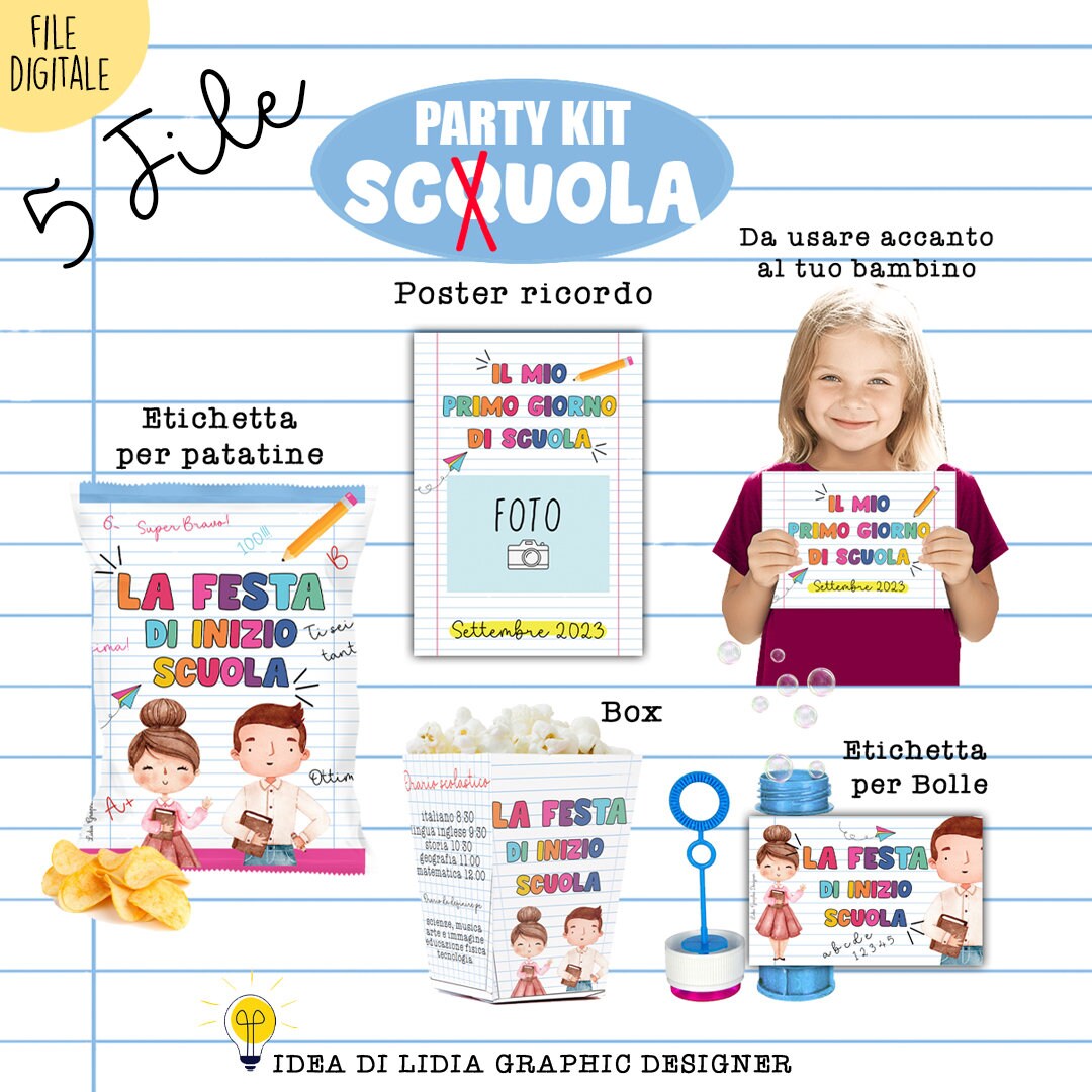 Party Kit, First Day of School, Digital, End of School, Party, Back to ...