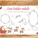 TOVAGLIETTA colazione con babbo natale, renna, polo nord, regalo natale ...