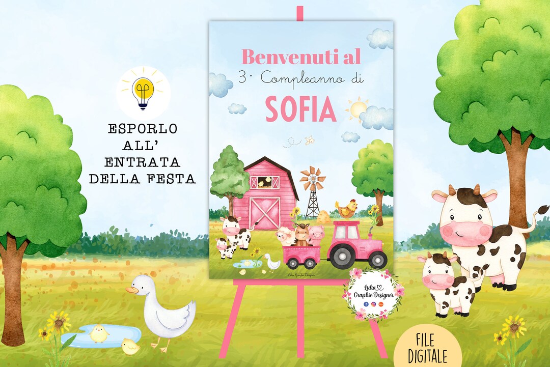 TABLEAU Welcome FARM, Baptism, Birthday, Communion, Confirmation, Table ...