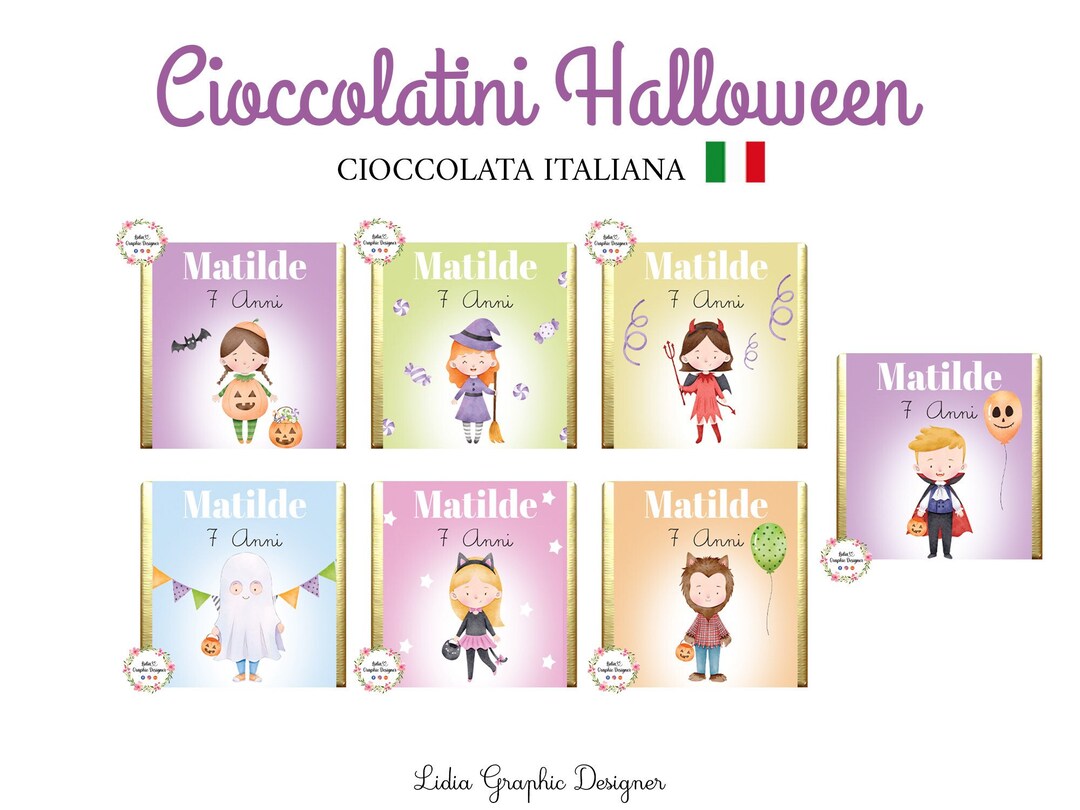 Personalized HALLOWEEN Chocolates, Birthday, Placeholder With Chocolate ...