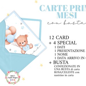 Carte PRIME TAPPE Orsetto Con Palloncino, Idea Regalo Neonato, Regalo Bambino, Fiocco Nascita ...