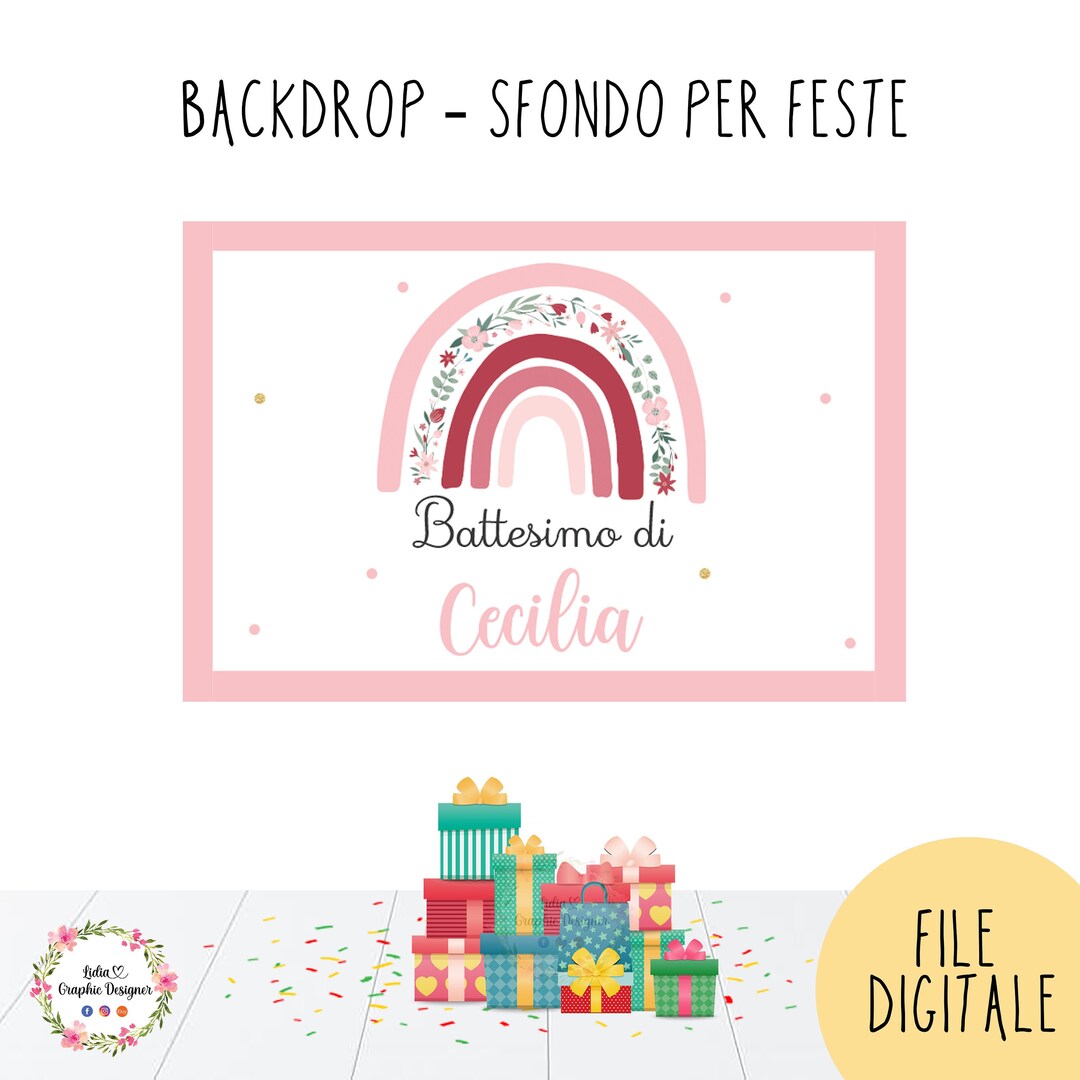 Digital RAINBOW Photo Backdrop Photo Backdrop Party Setup - Etsy