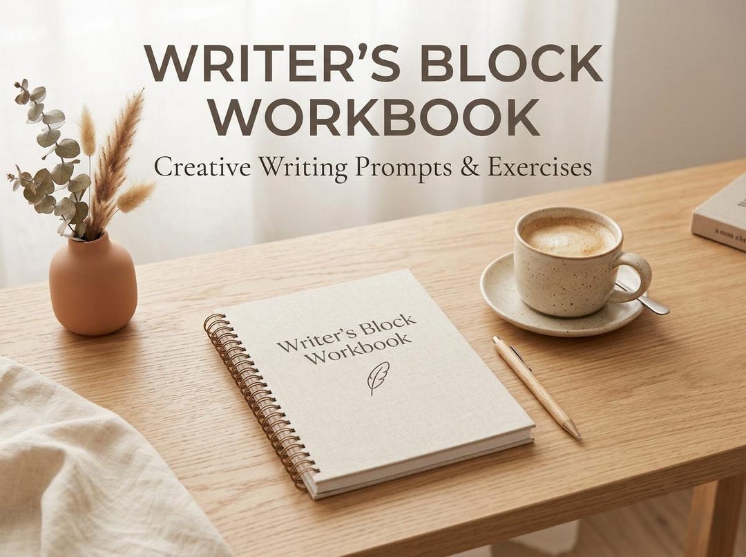 Writer’s Block Workbook for Fiction Writers, Creative Writing Prompts ...