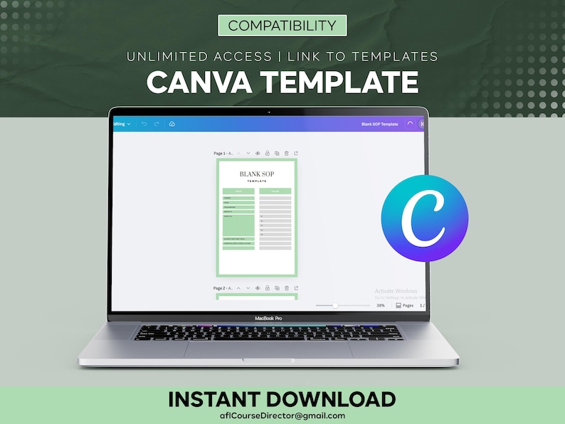 Editable Sop Canva Template, Standard Operating Procedure Workflow ...