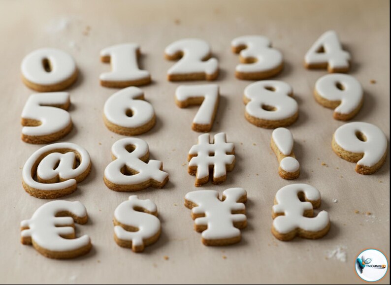 MEGA PACK NUMBER Sign and Currency Cookie Cutter - Etsy