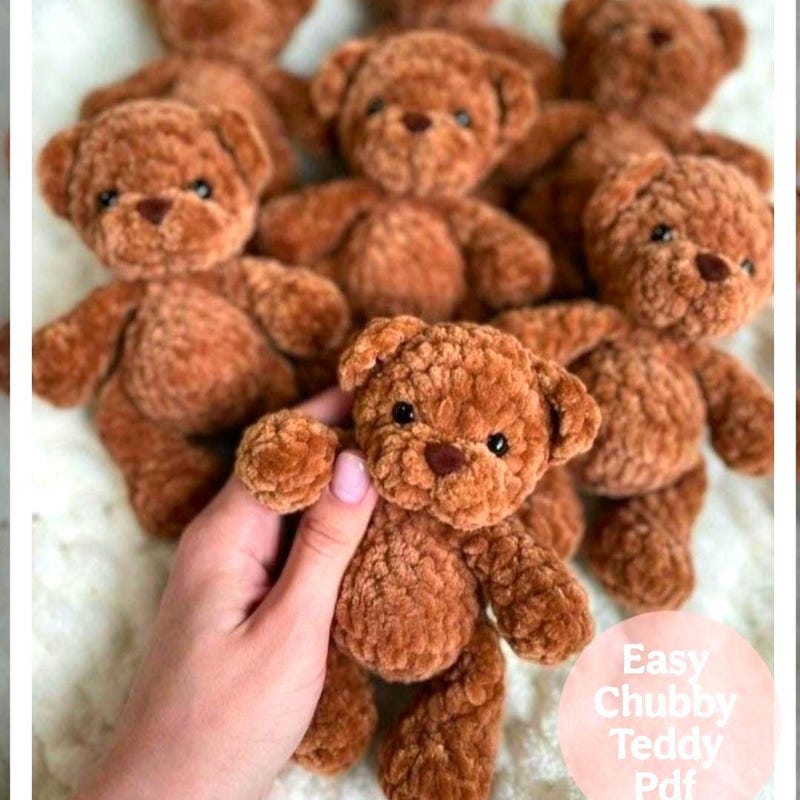 Mini Furry Teddy Bears - Etsy