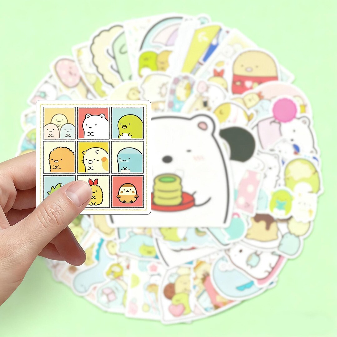 Smiski Cartoon Sticker Pack 50pcs, Waterproof Graffiti Stickers for DIY ...