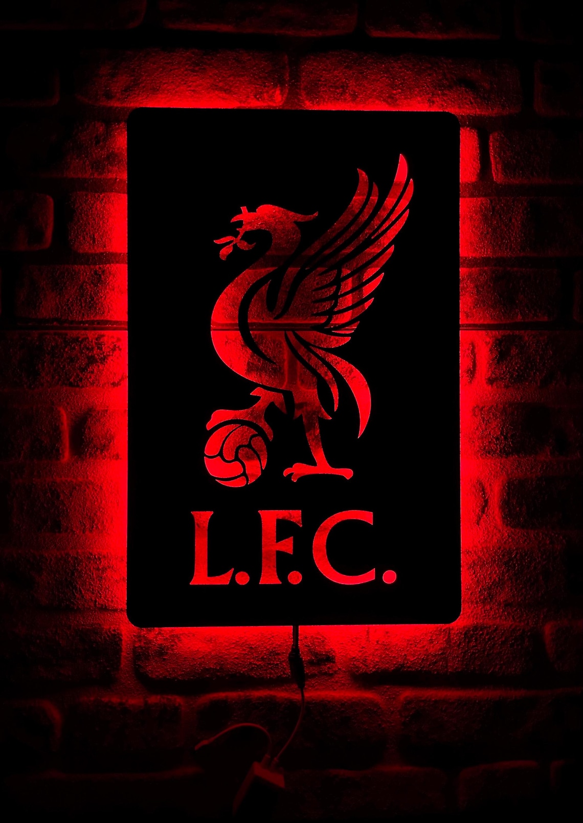 Liverpool FC Lighted Sign, Liverpool FC Wall Decor, Liverpool FC Wall ...