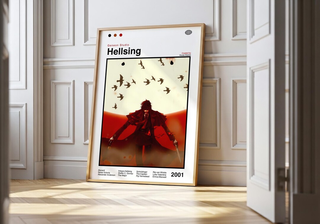 Anime Wall Art: Hellsing Ultimate Minimalist Manga Print - Matte Paper ...