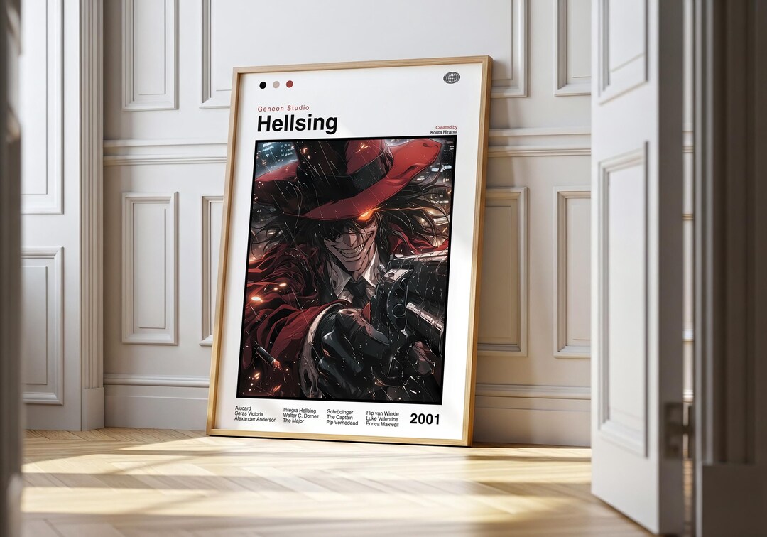 Hellsing Ultimate Anime Poster Minimalist Manga Art (multiple Sizes ...