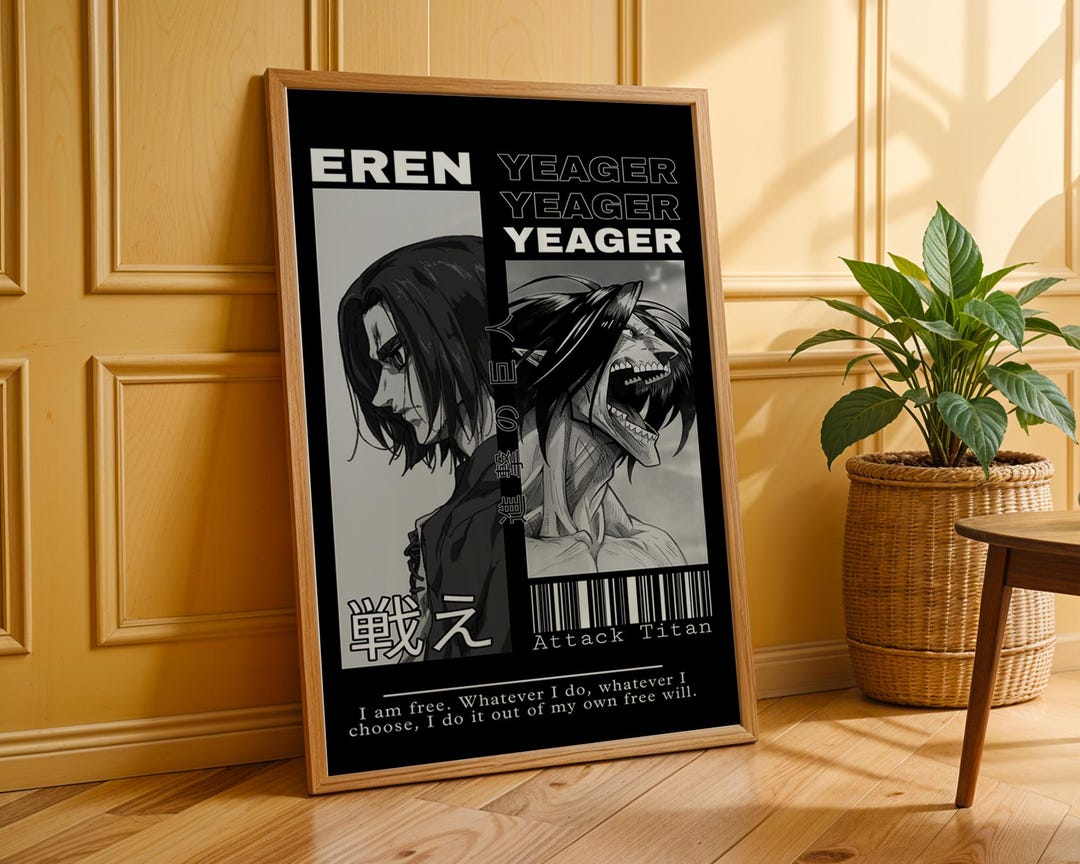 Attack on Titan Poster: AOT Anime Manga Art Print Wall Art - Etsy UK