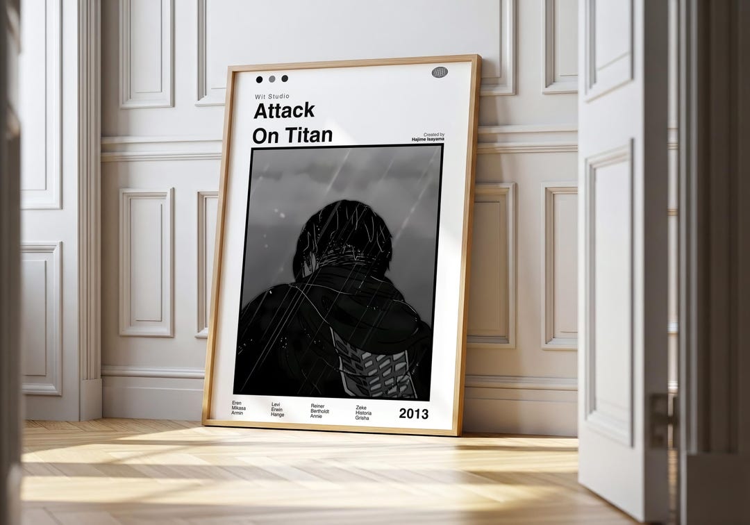 Attack on Titan Poster | AOT Anime Print | Anime Poster | Anime Manga ...