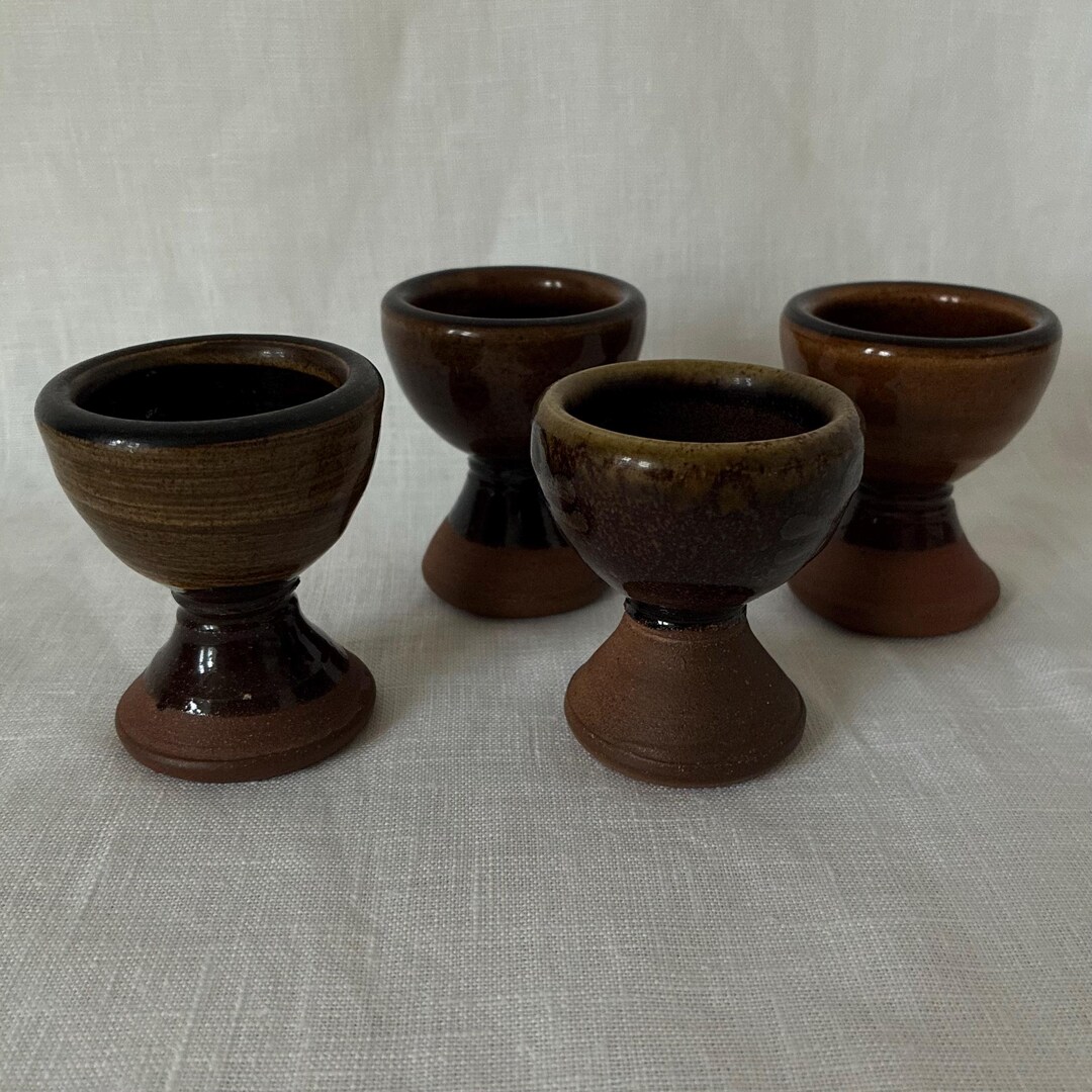 Vintage Coxwold Pottery Egg Cups Set of Four - Etsy UK