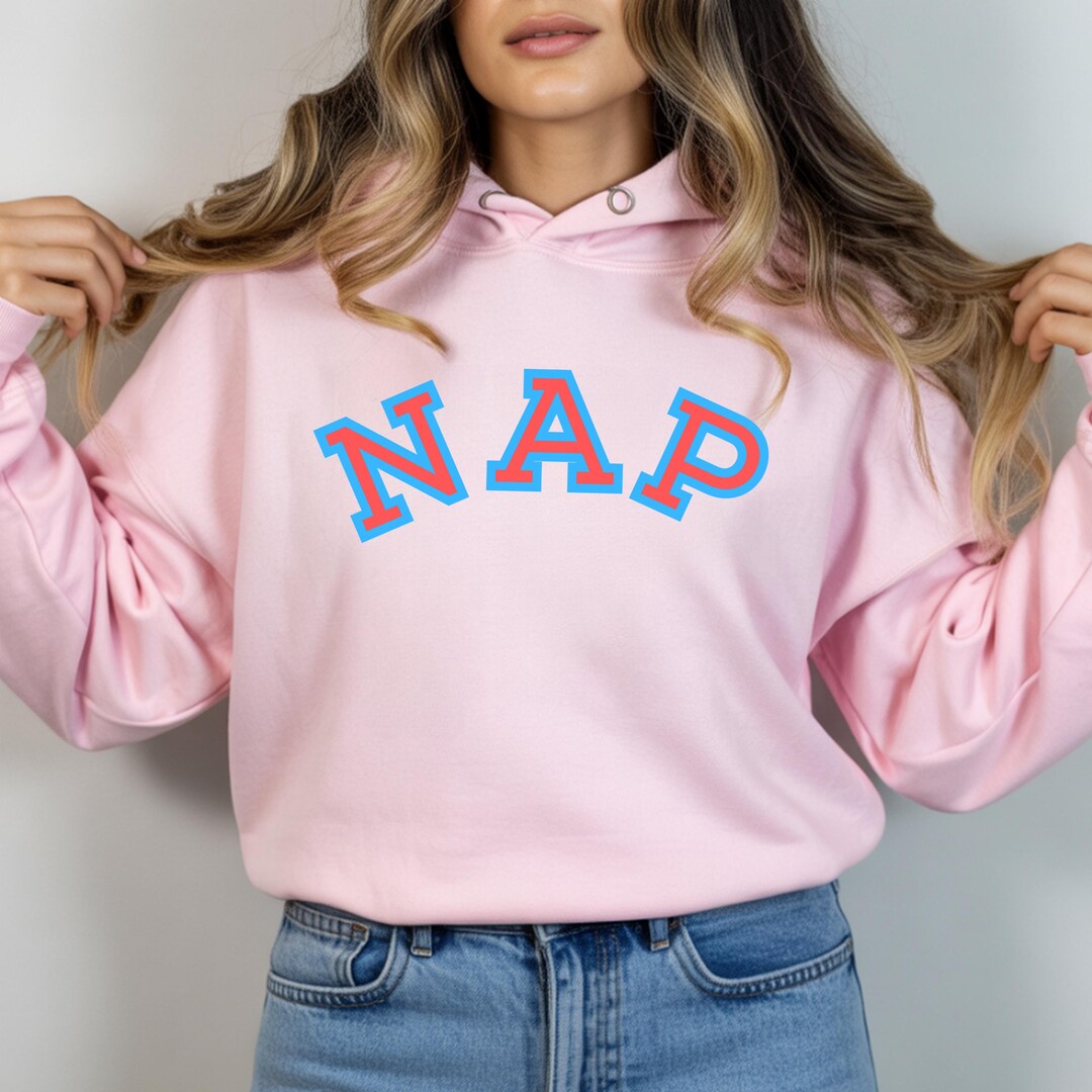 NAP Retro Arch Hoodie | Sleep / Nap Typography Sweatshirt - Etsy